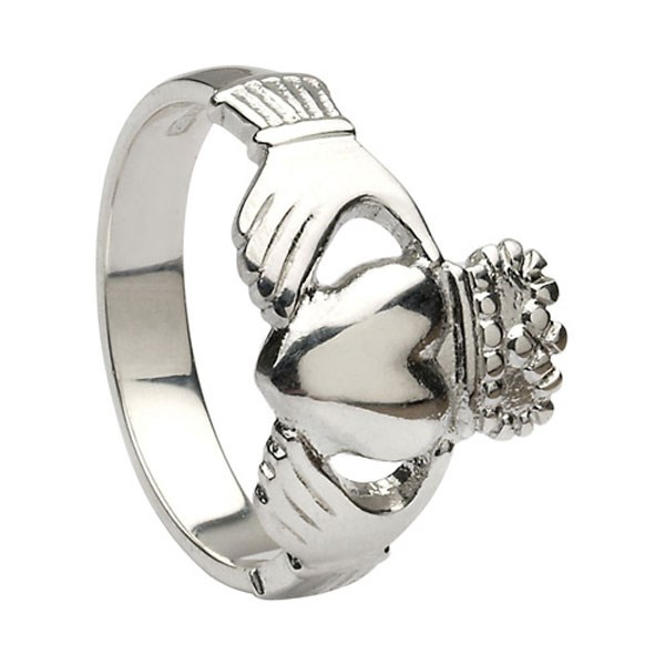 Gents Heavy Claddagh Ring - Anillos de Claddagh - Rings from Ireland