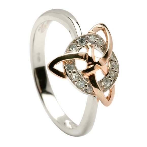 Celtic Circle and Trinity Knot Ring - Celtic Rings - Rings from Ireland