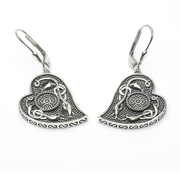 Viking Heart Earrings | Rings from Ireland