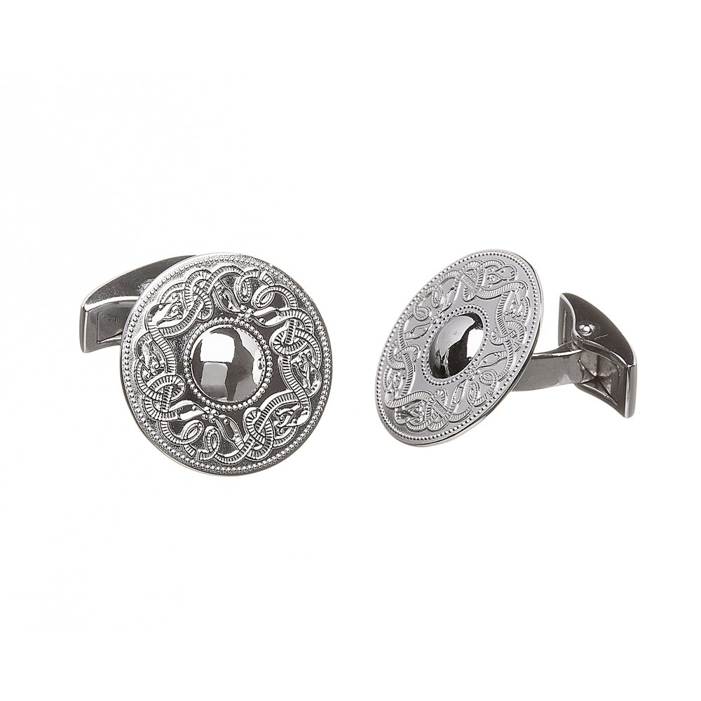 Celtic Warrior Large Silver Cufflinks - Celtic Warrior Collection ...