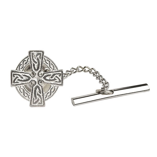 Celtic Cross White Gold Tie Tac | Rings from Ireland