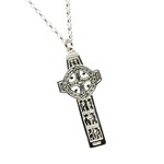 Clonmacnoise High Cross Silver Necklace | Rings from Ireland