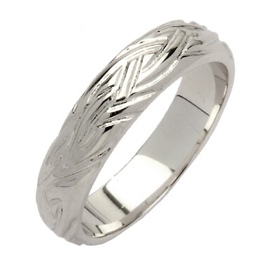 Livia Dome Narrow Silver Wedding Ring - Rings from Ireland